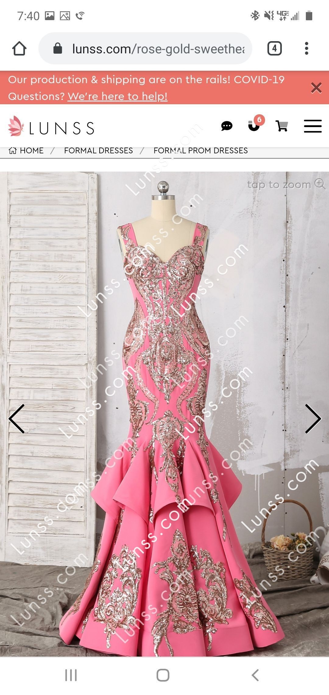 Custom Made Dresses with Modest V-neck and Closed Back - Lunss
